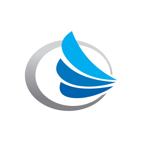 Wing fly abstract logo Royalty Free Vector Image