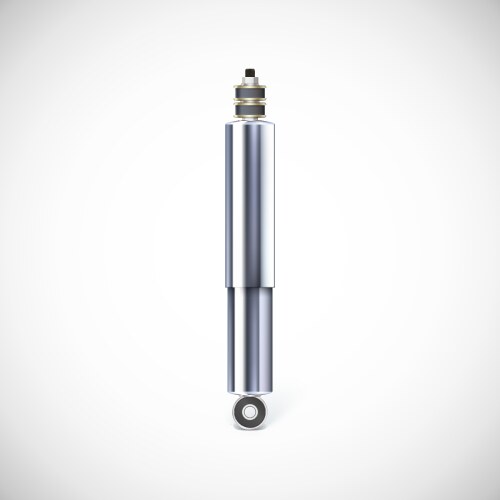 Car suspension with shock absorber Royalty Free Vector Image