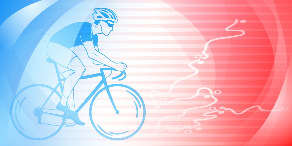 Cycling themed background Royalty Free Vector Image