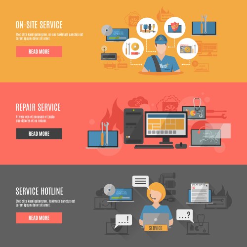 Computer engineering flyer Royalty Free Vector Image