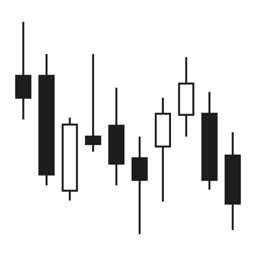 Japanese candlestick indicator Royalty Free Vector Image