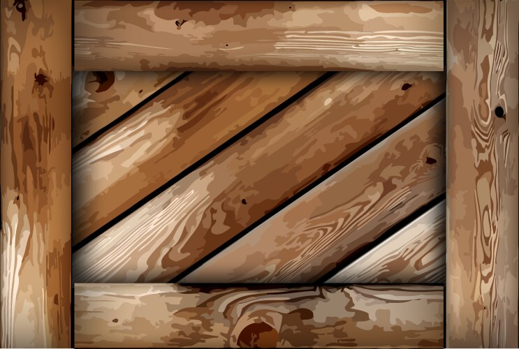 Wooden box texture Royalty Free Vector Image - VectorStock