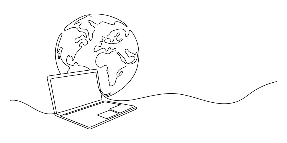 Earth Planet Laptop Vector Images (over 2,700)