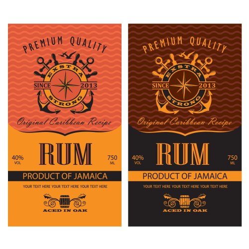 Spirit Bottle Label Template Vector Images (over 310)