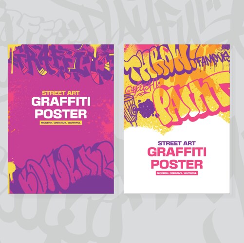 Streetart graffiti tags Royalty Free Vector Image