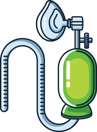 Realistic oxygen mask Royalty Free Vector Image