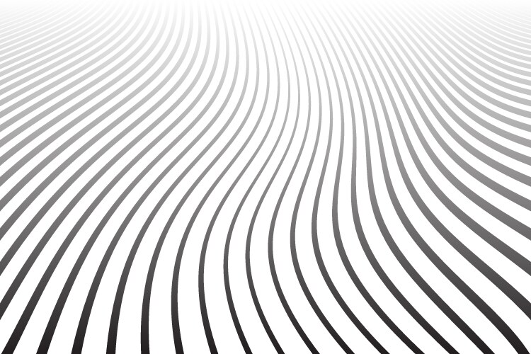 Lines in diminishing perspective Royalty Free Vector Image