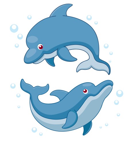 Dolphin Cartoon Vector Images (over 14,000)