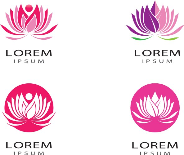 Lotus symbol Royalty Free Vector Image - VectorStock