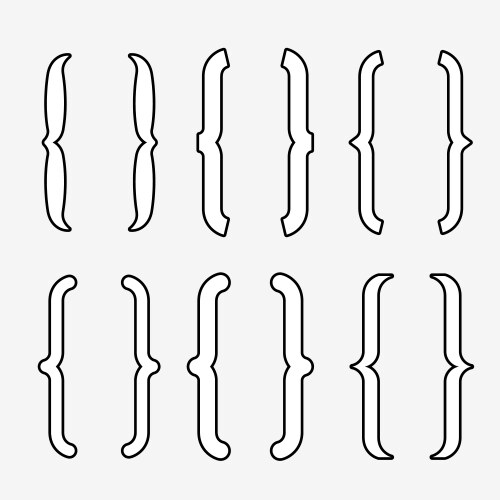 Set of quotation bracket frame background for Vector Image