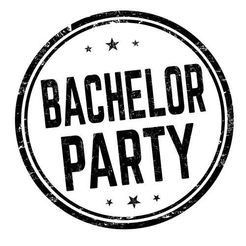Bachelor party rubber stamp Royalty Free Vector Image