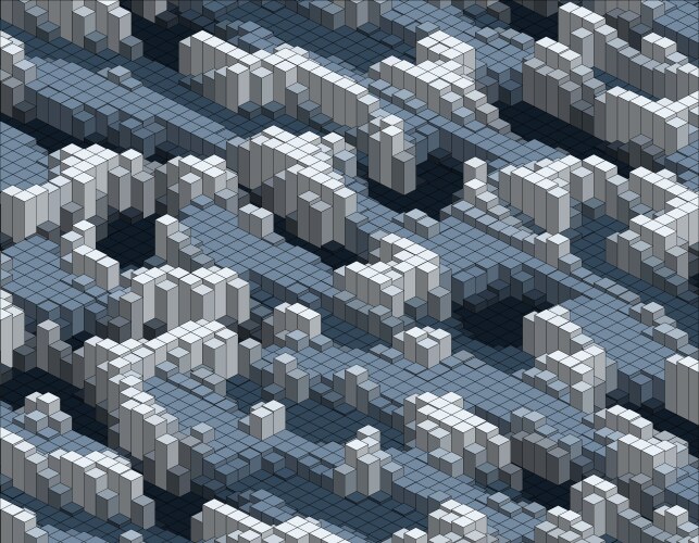 Infographic isometric graph Royalty Free Vector Image