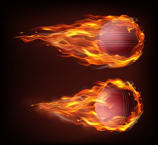 Fire Cricket Ball Vector Images (over 150)