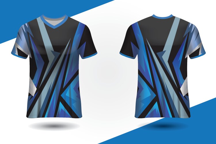 Club shirt design uniform front and back v Vector Image