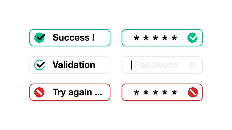 Hide show password eye icon field text or hidden Vector Image