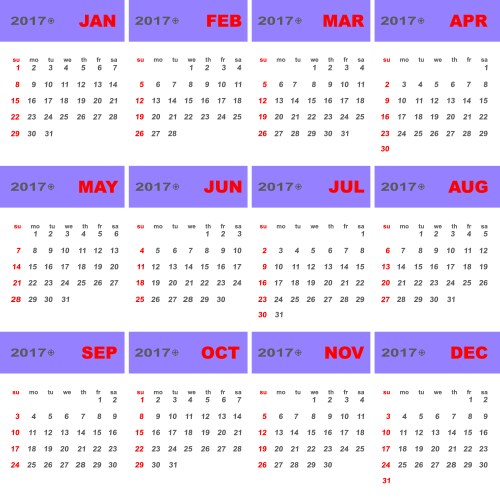 Clean 2026 Calendar Template – Free Vector | VectorStock