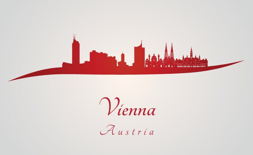 Vienna Skyline Silhouette Vector Images (over 450)