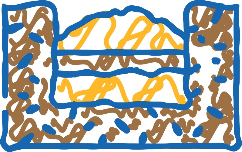 Municipal solid waste msw icon doodle Royalty Free Vector