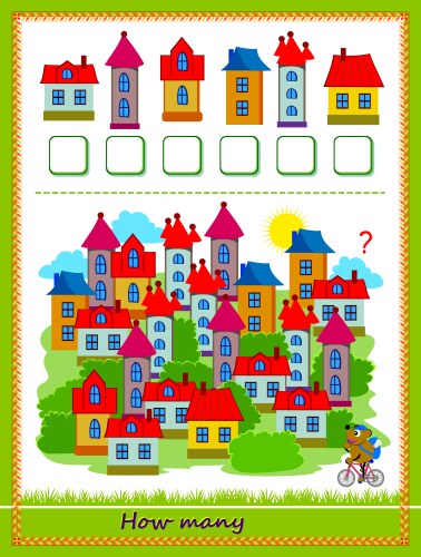 Math education for children how many images can Vector Image