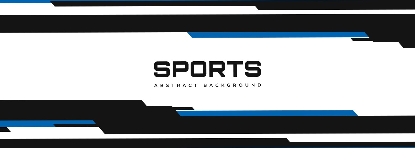 Modern sports banner design with horizontal black Vector Image
