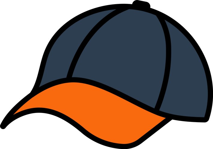 Yellow baseball cap icon Royalty Free Vector Image