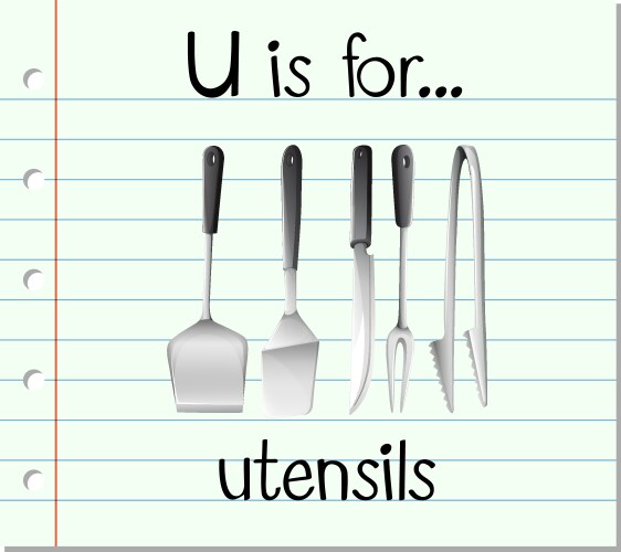 Flashcard letter u is for up Royalty Free Vector Image