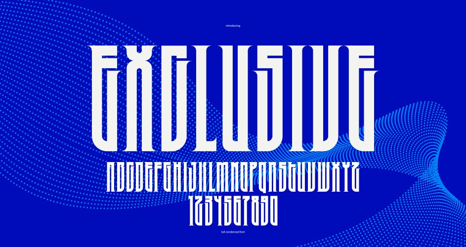 Elegant luxury serif strong font for logos Vector Image