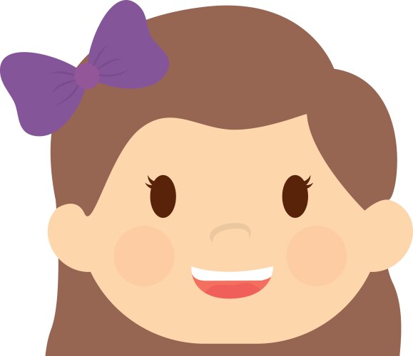 Girl cartoon icon Royalty Free Vector Image - VectorStock