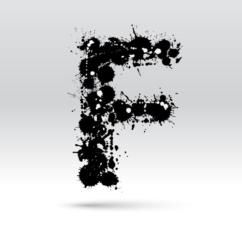 Black and White Alphabet Letter F Vector Images (over 36,000)