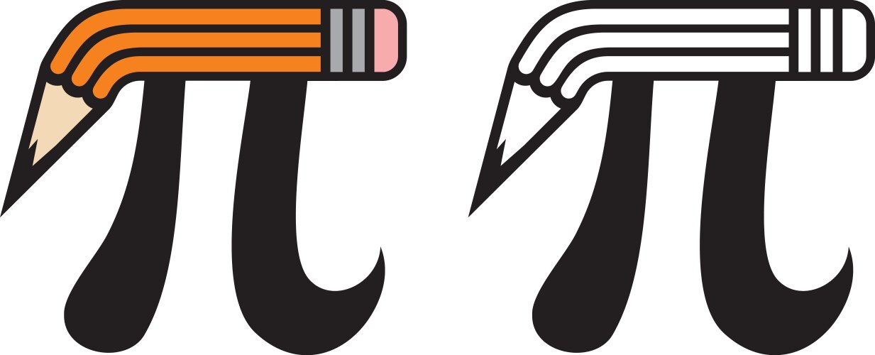 Pi symbol Royalty Free Vector Image - VectorStock