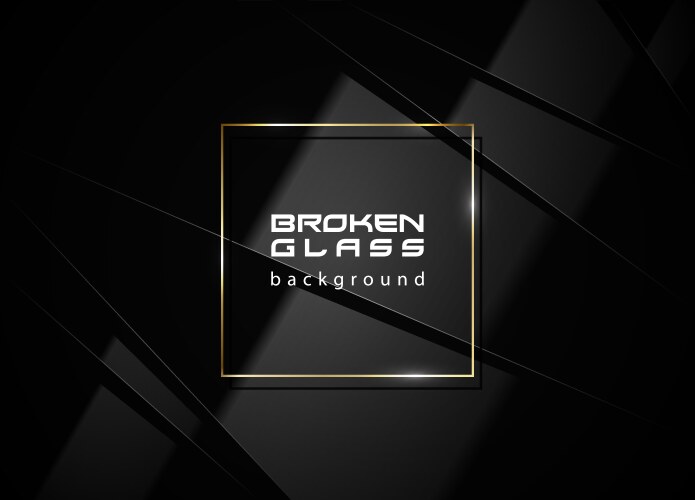 Reflection effect glossy transparent glass Vector Image