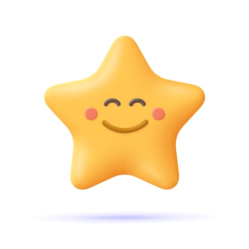 Yellow Star Sad Face Emoji Royalty Free Vector Image