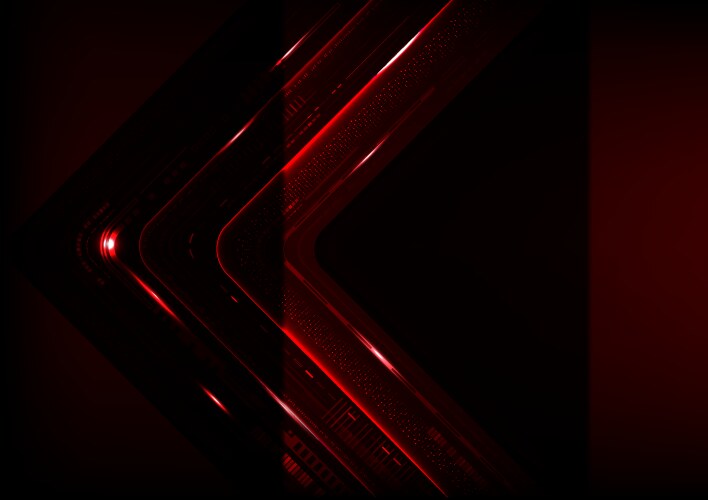 Red gaming interface data digital technology Vector Image