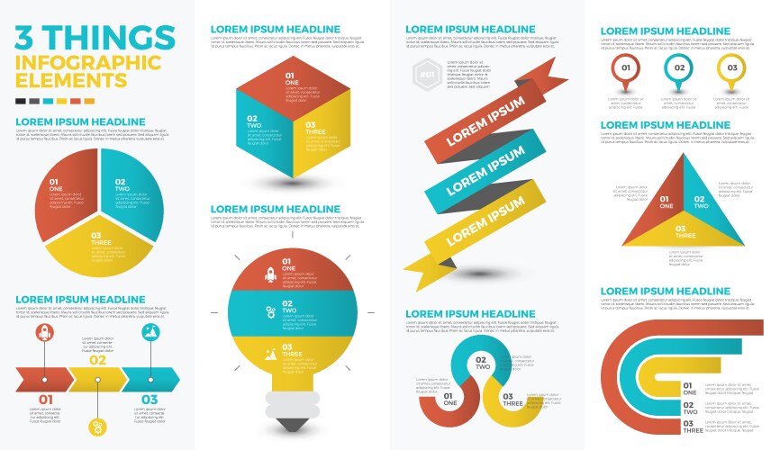 Three Infographic Vector Images (over 25,000)