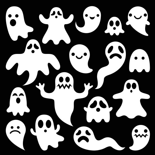 Ghost theme image 5 Royalty Free Vector Image - VectorStock