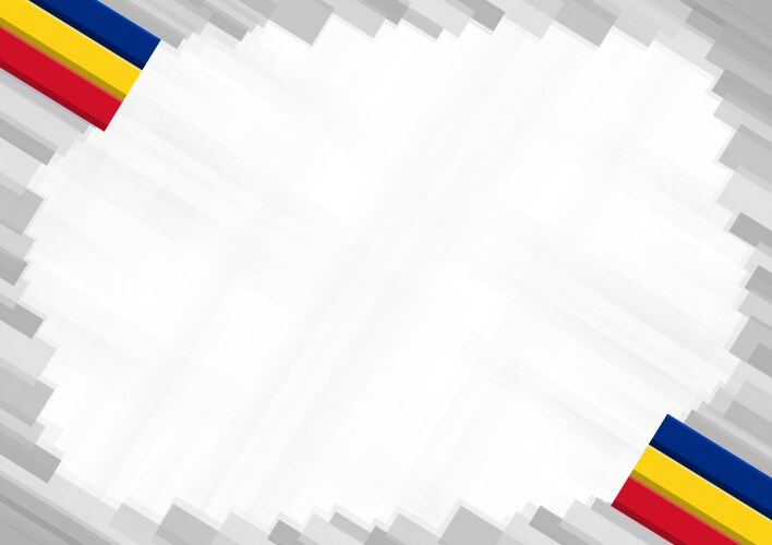 Border made with romania national colors Vector Image