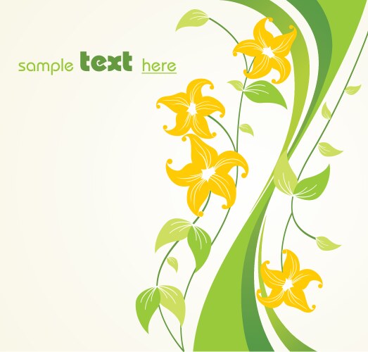 Floral border Royalty Free Vector Image - VectorStock