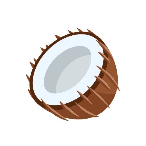 Coconut icon Royalty Free Vector Image - VectorStock