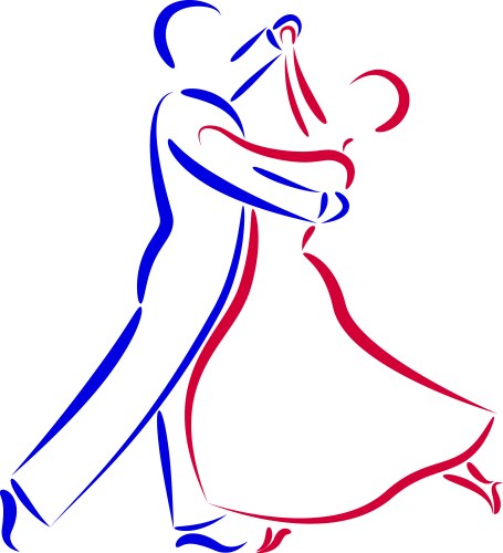 Couple dancing logo Royalty Free Vector Image - VectorStock