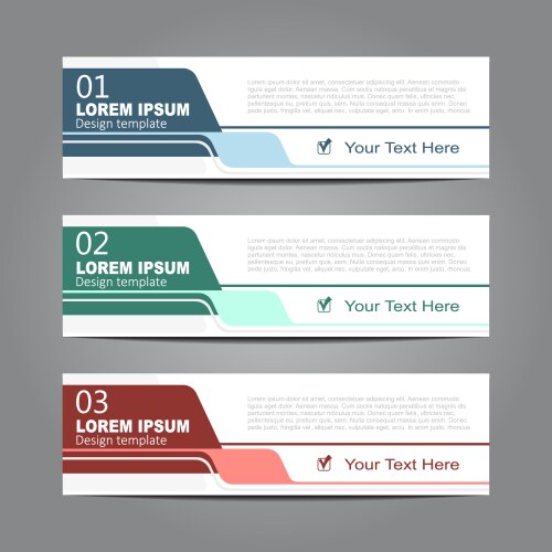 Design horizontal template flyer banner Royalty Free Vector