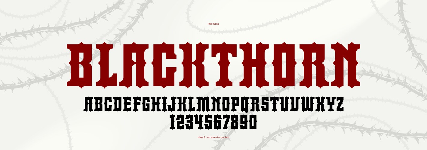 Classic style serif display font for logos and Vector Image