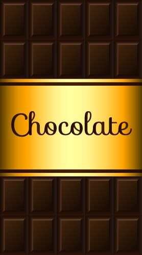 Milk chocolate bar seamless background pattern Vector Image
