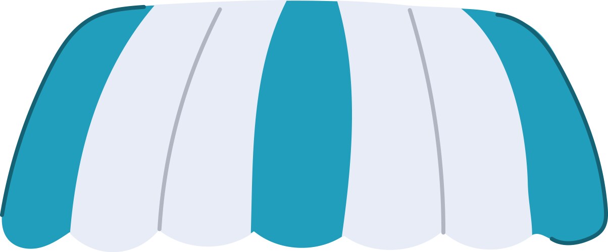 Cafe canopy awning cartoon Royalty Free Vector Image