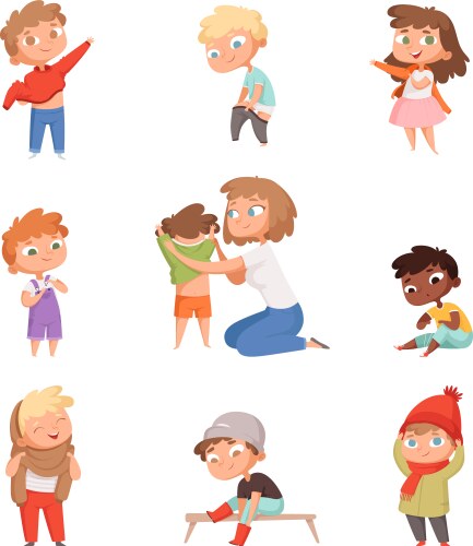 School children Royalty Free Vector Image - VectorStock