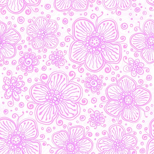 Seamless flower paisley design background Vector Image