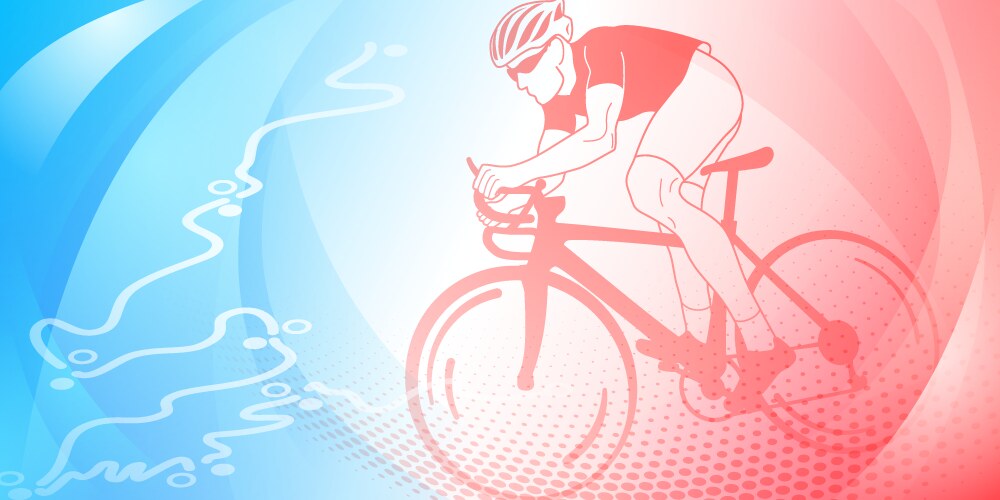 Cycling themed background Royalty Free Vector Image