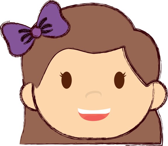Girl cartoon icon Royalty Free Vector Image - VectorStock