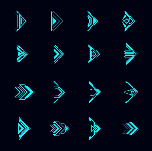 Hologram Sign Arrow Vector Images (over 240)
