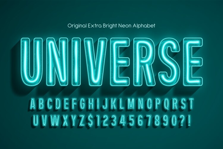 Retro style alphabet Royalty Free Vector Image