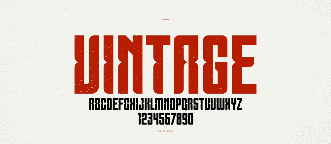 Vintage bold elegant display font for logos Vector Image